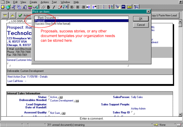 Lotus Notes Software - Tracker Suite - Proposal Creation Lotus Notes Software - Tracker Suite - Proposal Creation